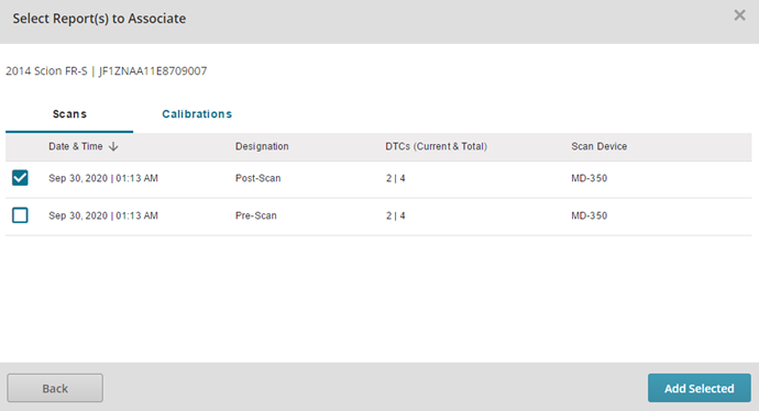 Working with Mitchell Diagnostics Scans