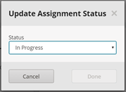 Update Assignment Status